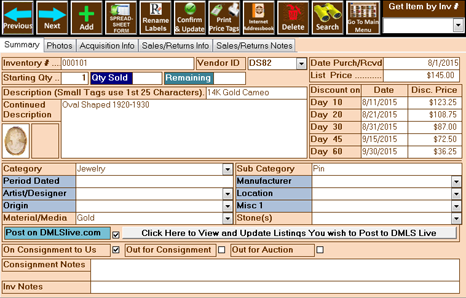Antique Mall Software, Consignment Shop Software, Antique Mall POS ...
