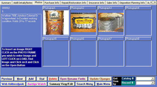 Collectors Inventory Cataloging Management Software